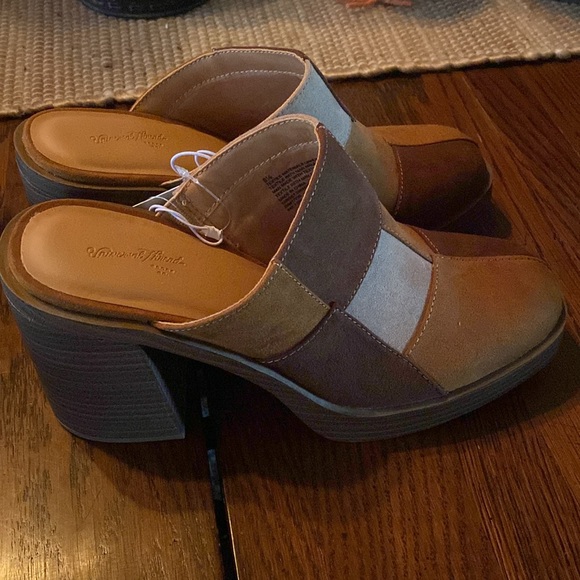 Shoes | Nwts Universal Threads Tess Patchwork Mules | Poshmark